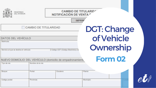 Form 02 - Change of Vehicle Ownership | Entre Trámites