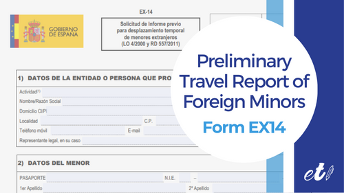 Form EX14: Travel of Foreign Minors Report | Entre Trámites