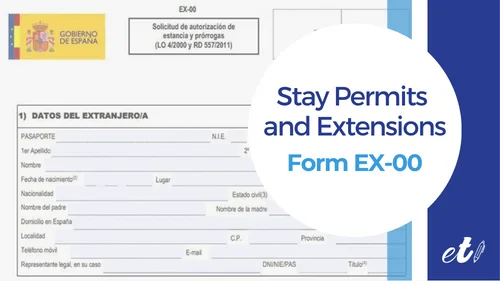 Form EX00 - Stay Permits and Extensions | Entre Trámites