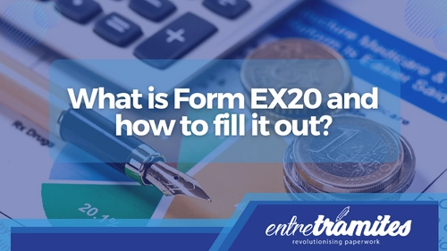 What is Form EX20 and how to fill out? | Entre Trámites